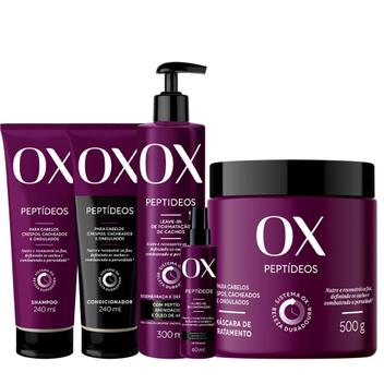 Kit Ox Peptídeos Linha Completa - 5 Produtos - Kit de Tratamento para ...