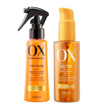 Kit Ox Sérum Ox Mari Maria Vita Glow 110ml E Óleo Capilar OX Nutritivo ...