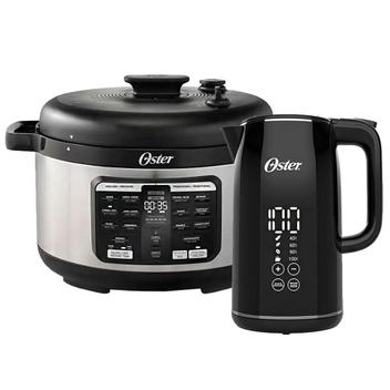 Kit Panela de Pressão Elétrica 5,7L e Chaleira Digital Oster - Kits ...