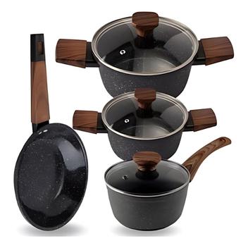 Kit Panelas Clink 4 peças Revestimento Cerâmico para Todos os Fogões a ...