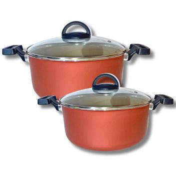 Kit Panelas Panela France Tamanho Grande Nº22 E Nº24 Antiaderente ...