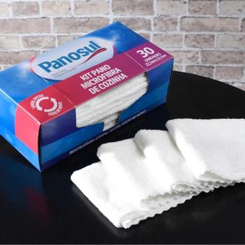 Kit Pano Microfibra Multifuncional Panosul 30 Unidades - Pano ...