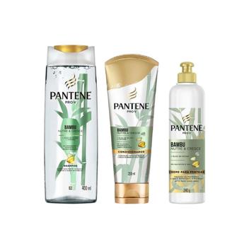 Kit Pantene Bambu 1 Sh 400ml + 1 Cond 250ml + Cr Pent 240g - Shampoo ...