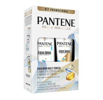Kit Pantene PRO-V Miracles Equilíbrio Raiz E Pontas Shampoo 300ml + Condicionador 150ml Pantene ...