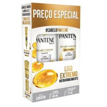 Kit Pantene Shampoo 400Ml + Cond 175Ml Liso Extremo - Kit Shampoo e ...