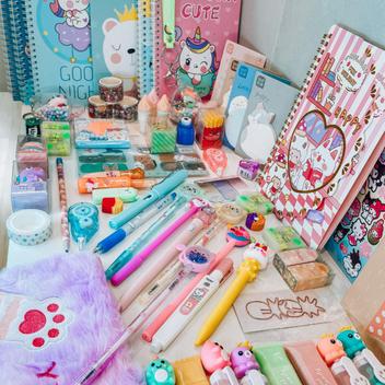 Kit Papelaria fofa Kawaii 15 itens criativos - Lee.shop - Materiais de ...