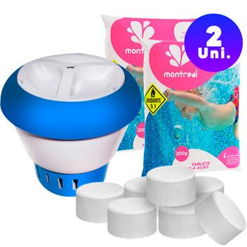 Kit Para Limpeza Flutuador E 2 Pastilhas Montreal P/ Piscina - Kit de ...