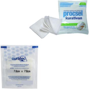 Kit Para Machucado Lesões 5 Petrolatum + 5 Compressas Gaze Branca ...