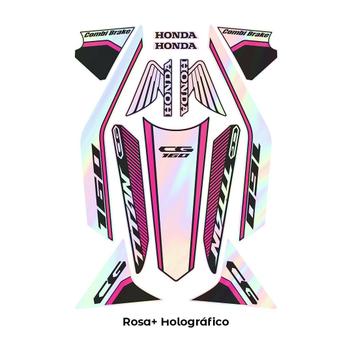 Kit Para Moto Honda Cg Titan 160 Ano 23-24 Rosa - Resitank ...