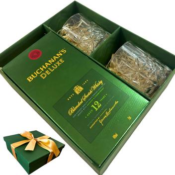 Kit Para Presente Whiskey Buchanans 12 Anos 750ml Original - Buchanan's ...