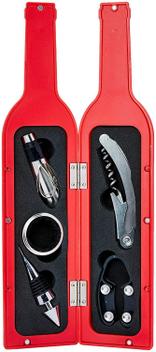 Kit para Vinho Garrafa Vermelho Mimo Style - Kit Vinho - Magazine Luiza