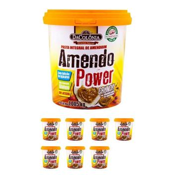 Kit Pasta de Amendoim Da Colônia Amendo Power Crunchy Integral 1.005kg ...