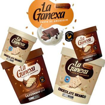 Kit Pasta La Ganexa 450G Sem Açucar Leitinho Black + 1 Sabor - Pasta de ...