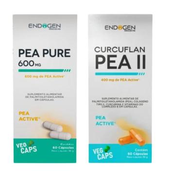 Kit Pea Pure 600mg 60 Caps + Curcuflan Pea I I 60caps - Endogen - Kit ...
