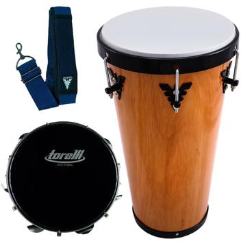 Kit Percussão Timba Samba Phx 50X11 Madeira + Pandeiro E - Music ...