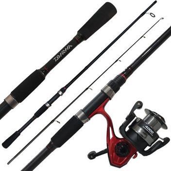 Kit Pesca Vara Daiwa Carbono + Molinete Alumínio 4000 FireCast Zest ...