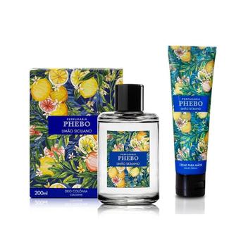 Kit Phebo Limão Siciliano Colônia + Creme p/ Mãos - Hidratante para as ...
