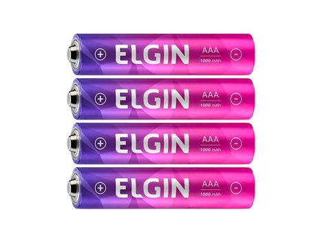 Kit pilha aaa, recarregavel, elgin, 1000mah - Pilhas - Magazine Luiza