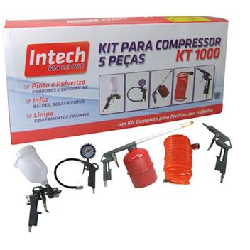 Kit Pintura 5 Pc Intech Machine - Kit acessórios Para Compressor - Magazine Luiza