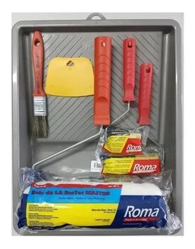 Kit Pintura Parede Para Pintar Rolo Lã Sintética 7 Peças - ROLLO PAMPA ...