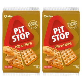 Kit Pit Stop Bolacha Salgada Sabor Pão na Chapa 12 Pacotes - Marilan ...