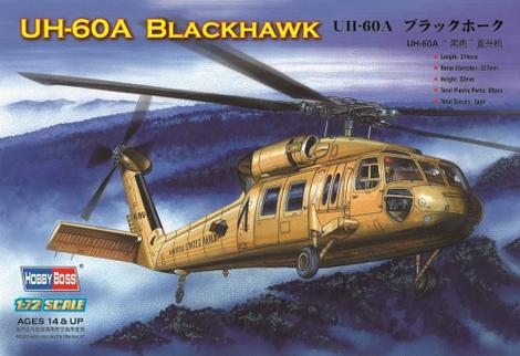Kit Plástico Helicóptero Uh-60A Blackhawk 1/72 Hobby Boss Hbs Wy-87216 ...