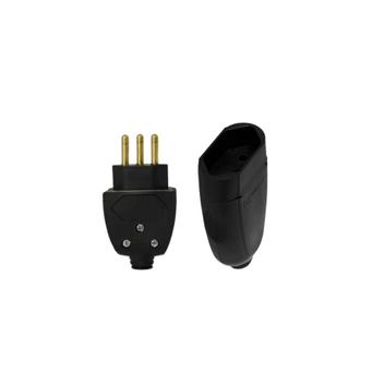 Kit Plug 2P+T Femea Conecta+Plug Macho 2P+T 10A Pial Legrand - Plugs e ...
