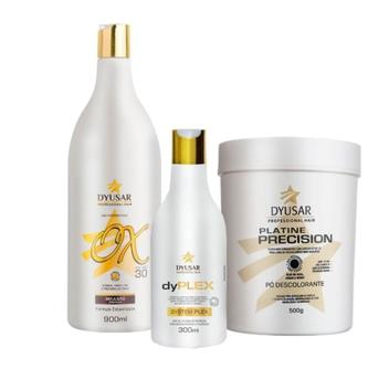 Kit Pó Descolorante Platinep. Blue +Ox 30Vol + Dyplex Dyusar - Dyusar ...