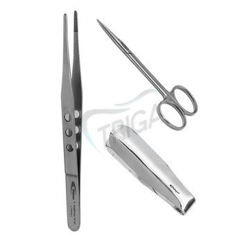 Kit Podologia Aplicação de Gaze - Tesoura Iris, Aplicador de Gaze e ...