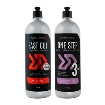 Kit Polimento Fast Cut + One Step 1kg Autoamerica - Polimento ...