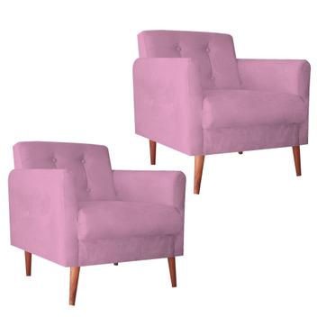 Kit Poltrona Quarto Sala Emanuela - Silverio Decor - Poltronas ...