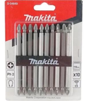Kit Pontas Bits Duplas Philips Ph2 110mm 10un D-34849 Makita - Jogo de ...