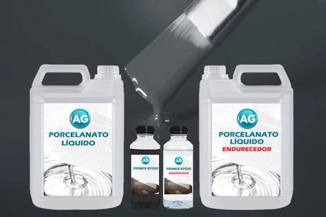 Kit Porcelanato Líquido Cinza Antracito AG - RAL7016 por M² - Resinas ...