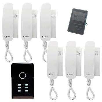 Kit Porteiro Coletivo 6 Pontos Líder Touch - Lider - Interfone e ...
