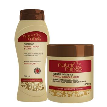 Kit Pós Química Tucumã Nutriminas Shampoo 300ml Máscara 500g - Kit de ...