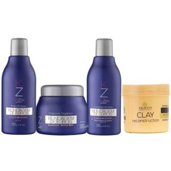Kit Pós Selagem Blindagem Kaizen + Mascara Clay Reconstrução - Kaizen ...