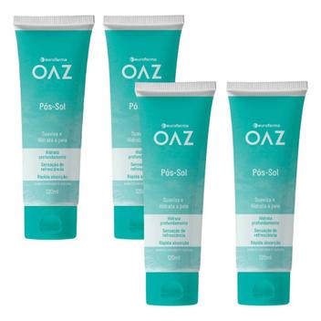 Kit Pós-Sol OAZ Gel Com 4 Unidades De 120ml Cada - Álcool em Gel para ...