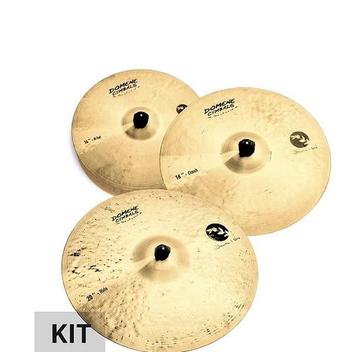 Kit Prato de Bateria Domene Cymbals 14hh 16cr 20rd B20 Dante - Pratos ...