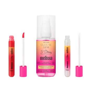 Kit Presente Body Splash Melissa + Gloss Pink + Glos Plastic O ...