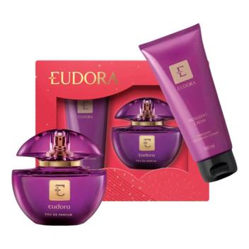 Kit Presente Natal Eudora Hidratante Indulgenita Cream 100ml e PerFume EUA de Parfum - Kit de ...