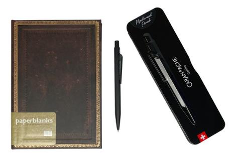 Kit Presente Paperblanks + Lapiseira 0.7mm Black Code - Paperblanks ...