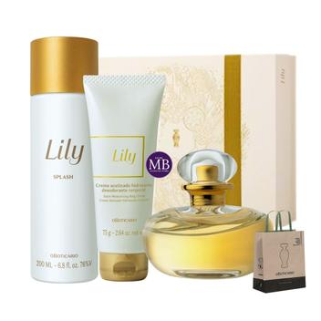 Kit Presente Perfume Body Splash Feminino Lily O Boticário - Body ...