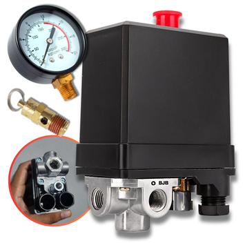 Kit Pressostato Compressor 80-120 PSI 4 Vias + Manometro - BJB ...