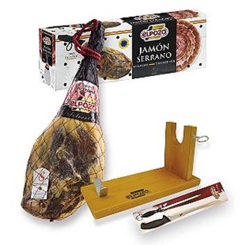 Kit Presunto Cru (jamón) Serrano Com Osso El Pozo(aprox+7kg ...