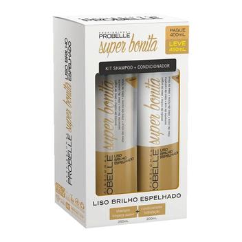 Kit Probelle Shampoo 250ml + Condicionador 200ml Super Bonita Liso ...