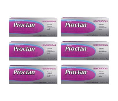 Kit Proctan Pomada Com 6 Aplicadores Com 6 Unidades De 25g Cada ...