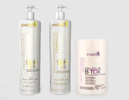 Kit Progressiva Gold liss soupleliss+B Tox Efeito botox 3x1 ...