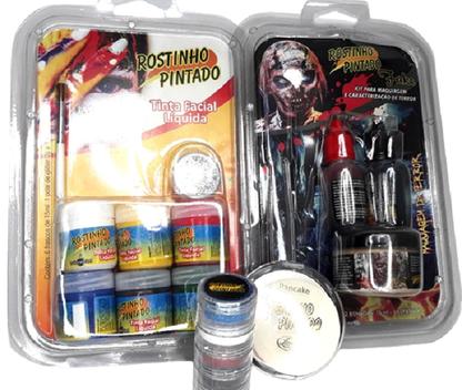 Kit Pronto Pintura Facial Tinta Pra Pintar Rosto Aniversario - Rostinho ...