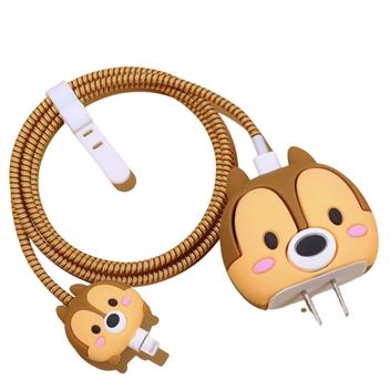 Kit Protetor De Cabo Usb E Capa Carregador Celular Esquilos - MULTIVERSO STORE - Protetor para ...