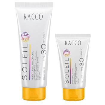 Kit Protetor Solar Corporal e Facial FPS 30 Soleil Racco - Protetor ...